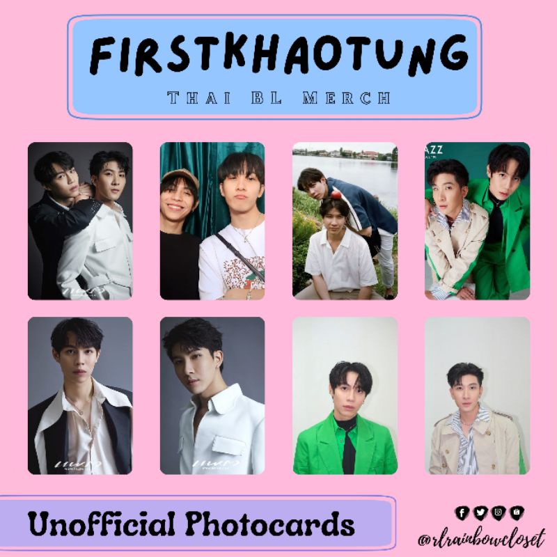 Thai BL Photocards FirstKhaotung First Kanaphan Khaotung Thanawat | Shopee Philippines