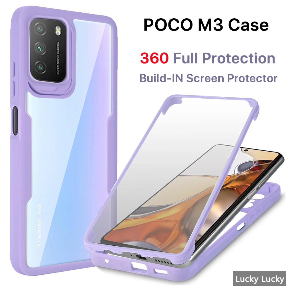 [2 IN 1] POCO M3 Case POCO M3 PRO X3 PRO NFC M5s Built-in Screen ...