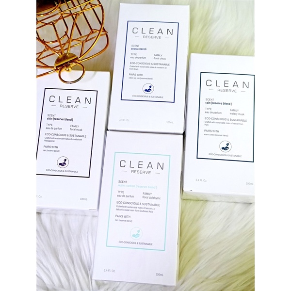 Authentic Clean Reserve Blonde Rose, Warm Cotton,Terra Woods, SKIN, Aqua Neroli, Rain | Shopee ...