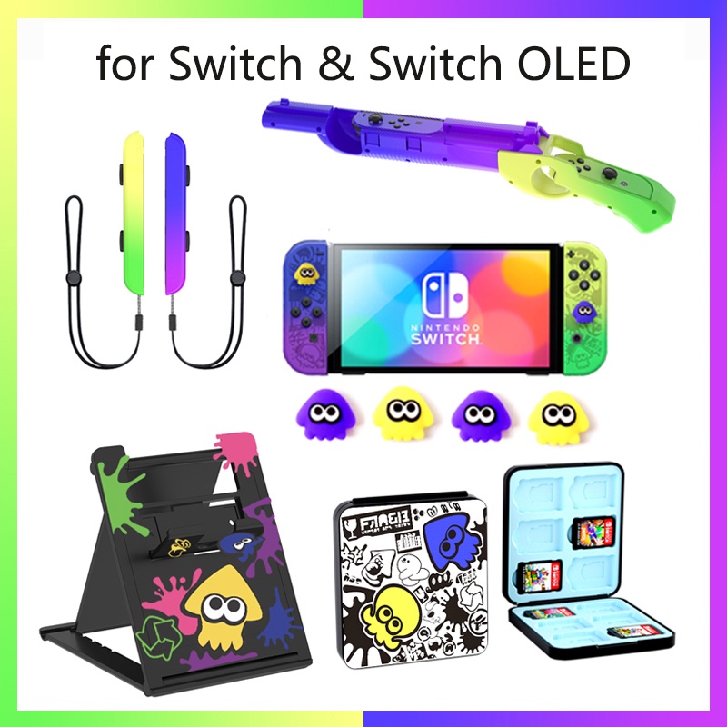 Splatoon 3 Case for Nintend Switch Oled Skin Game Card case stand ...