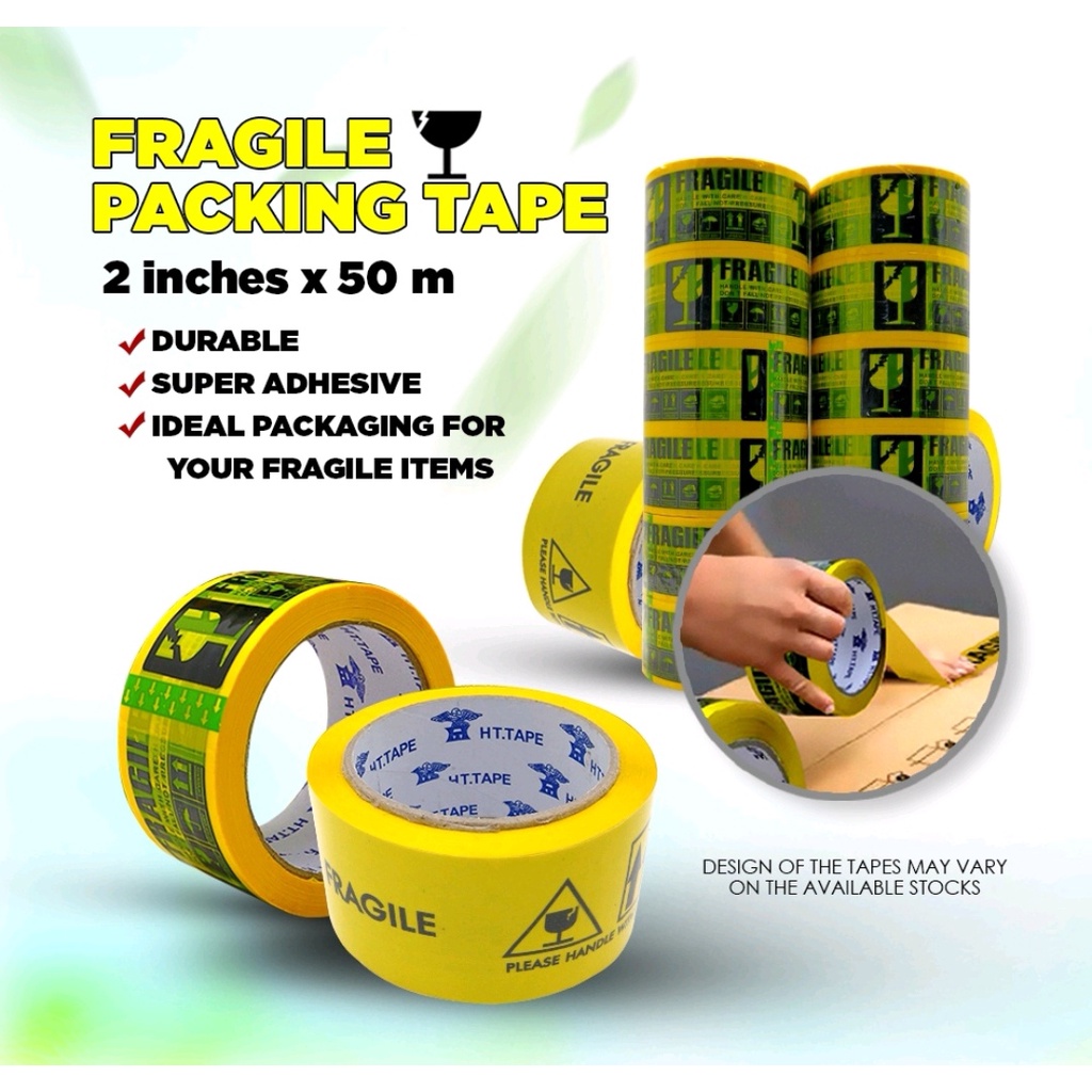 (6PCS)Fragile Packaging Tape Strong Adhesive for Packing Application ...