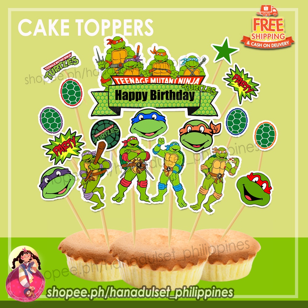 Ninja Turtles Topper | Cake Topper | Ninja Turtles cup cake toppers ...