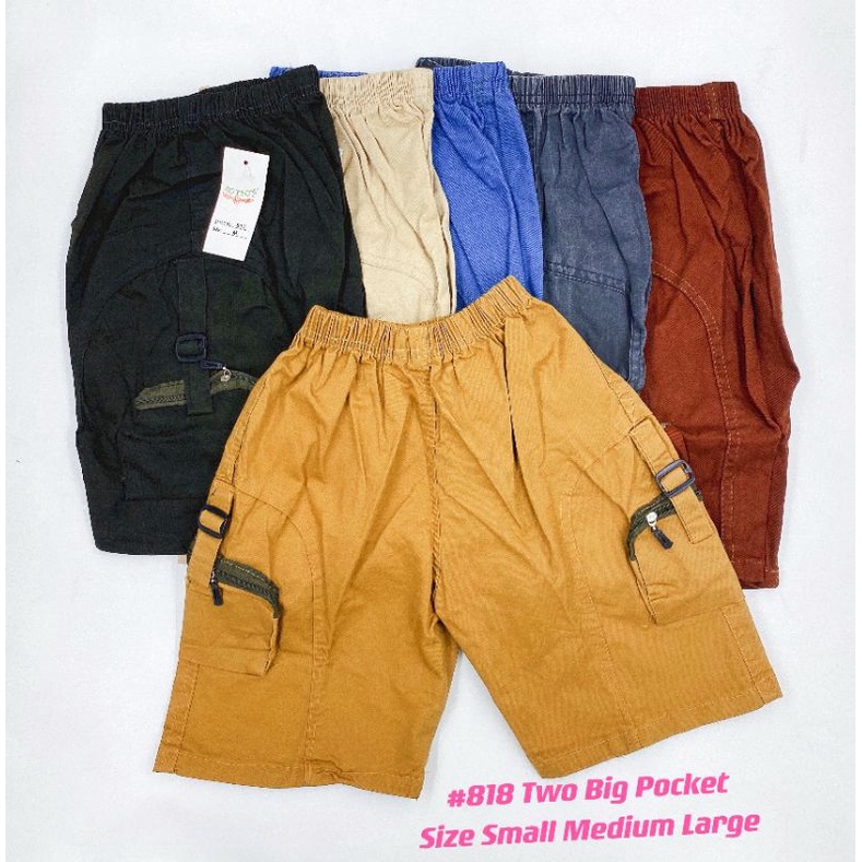 OPLUS RS 817 Kids Plain Cargo Short with Both Side Zipper Pocket Short ...