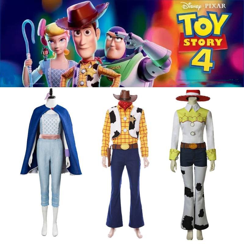 Toy Story Cosplay Costume Woody Cowboy Bo Peep Jessie Cosplay Stage ...
