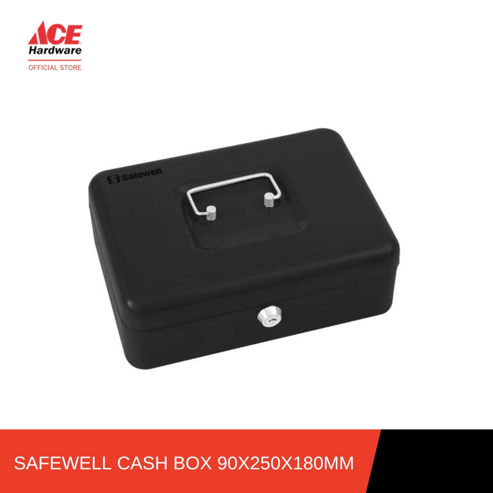 Safewell Cash Box with Lock YFC-25 – Black | Shopee Philippines