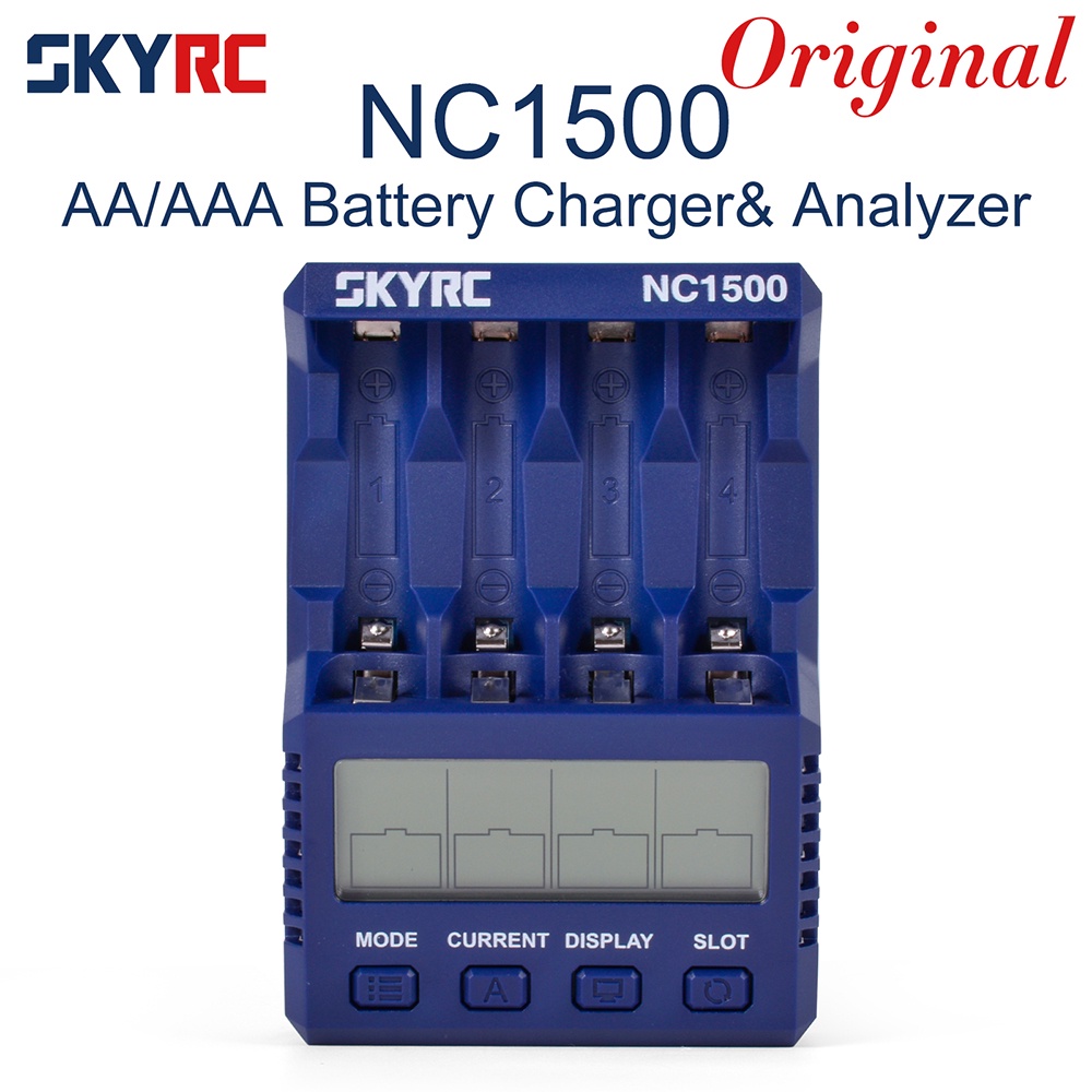 SKYRC NC1500 4-Slot Smart Battery Charger Discharger & Analyzer for AA ...