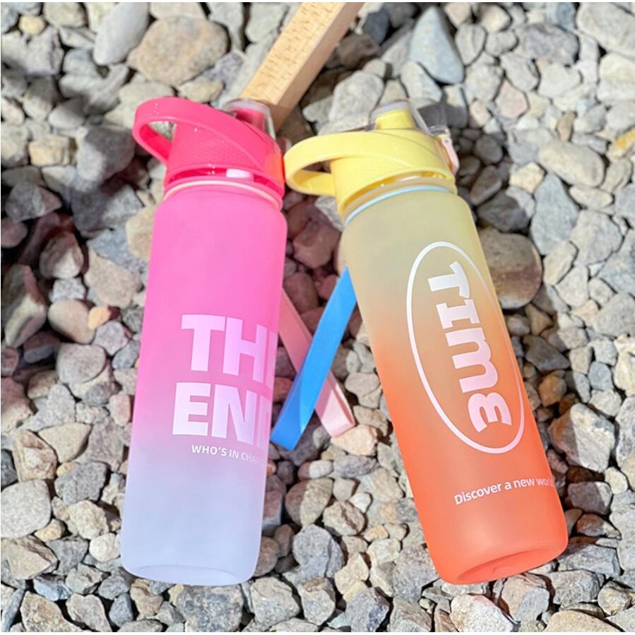BVS 1Liter Water Bottle Jumbo Pastel Sports Tumbler with Time Marker ...