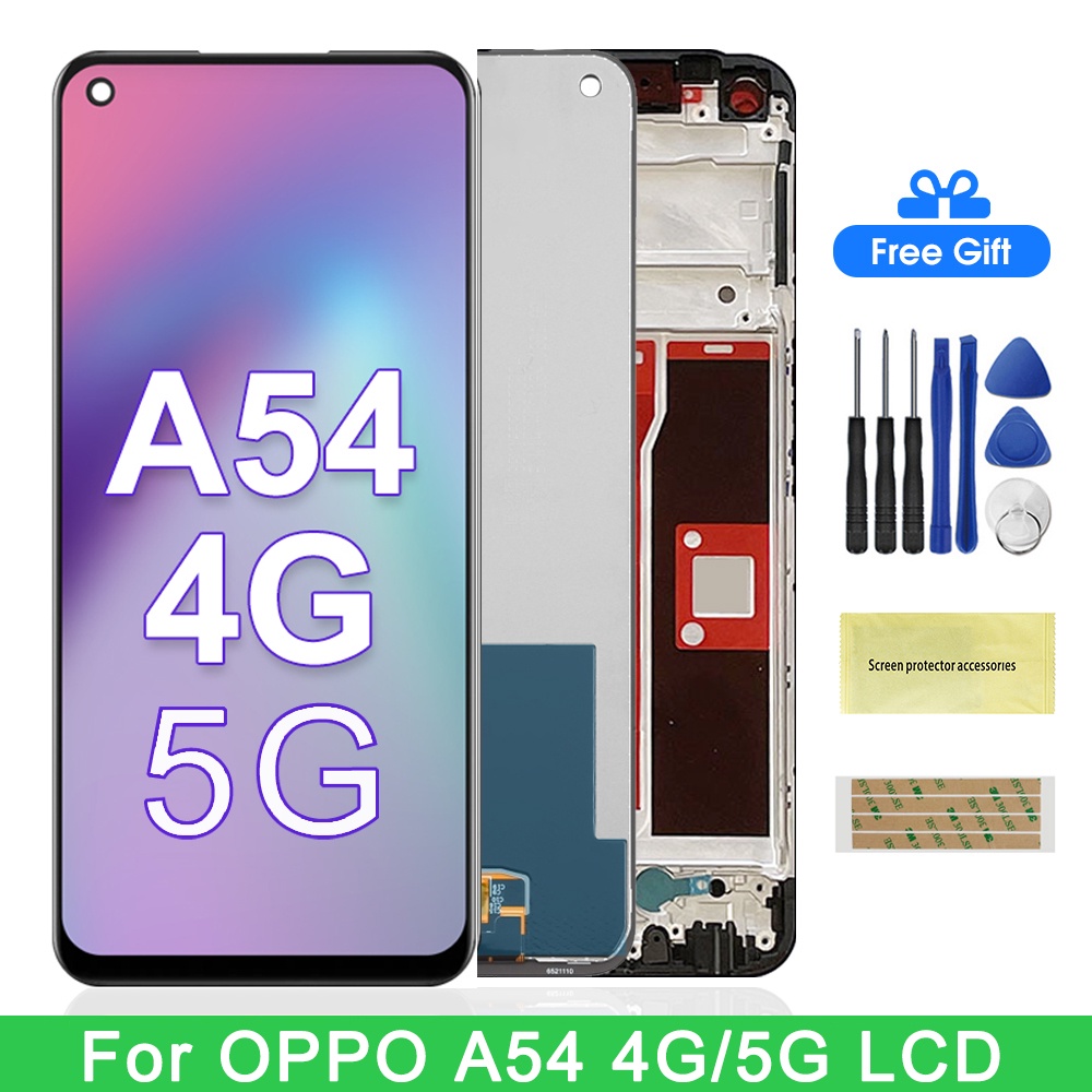 Original For OPPO A54 4G / 5G LCD Display Touch Screen Digitizer Assembly Replacement CPH2239 ...