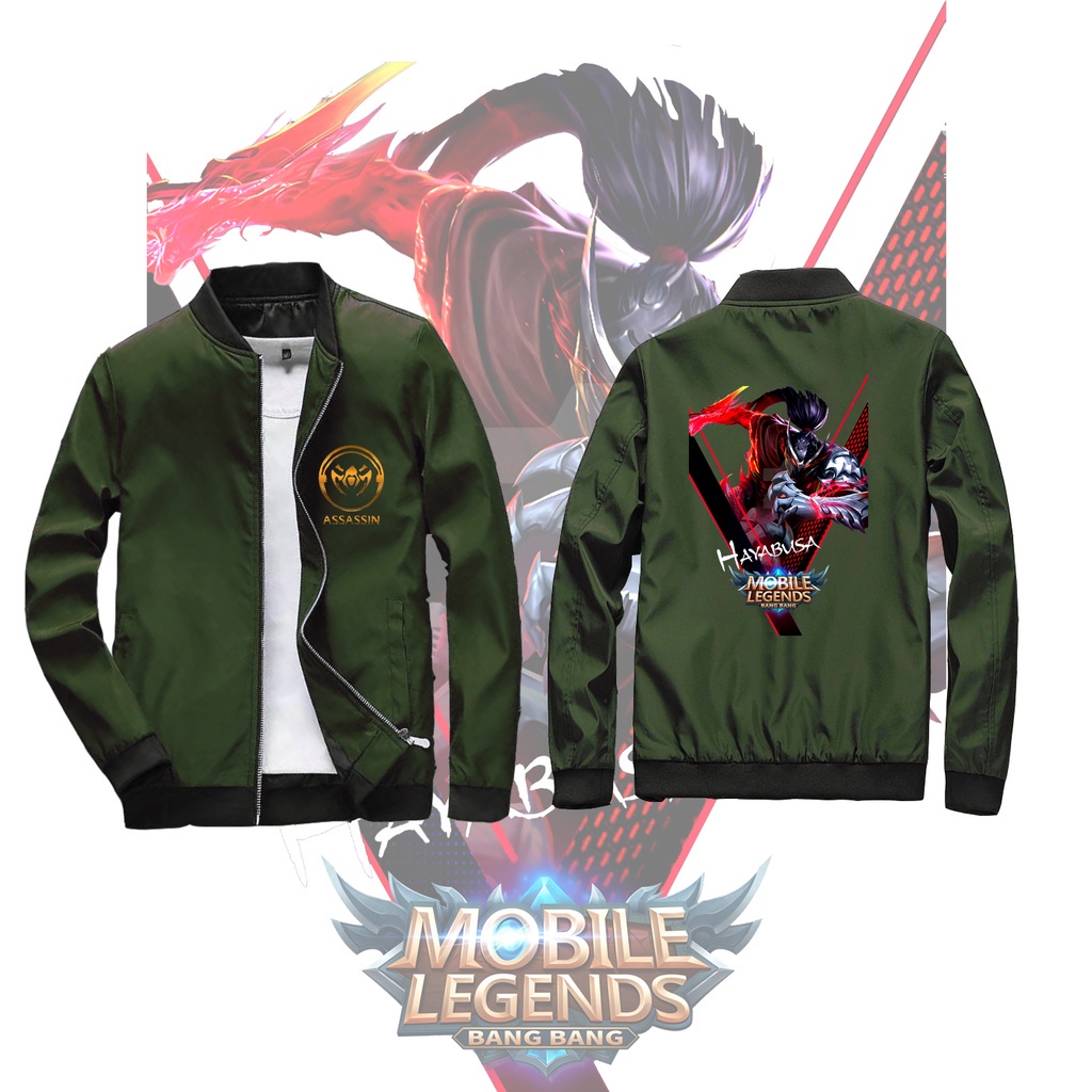 Fashion Mobile legends bomber back printed #hayabusa | Shopee Philippines