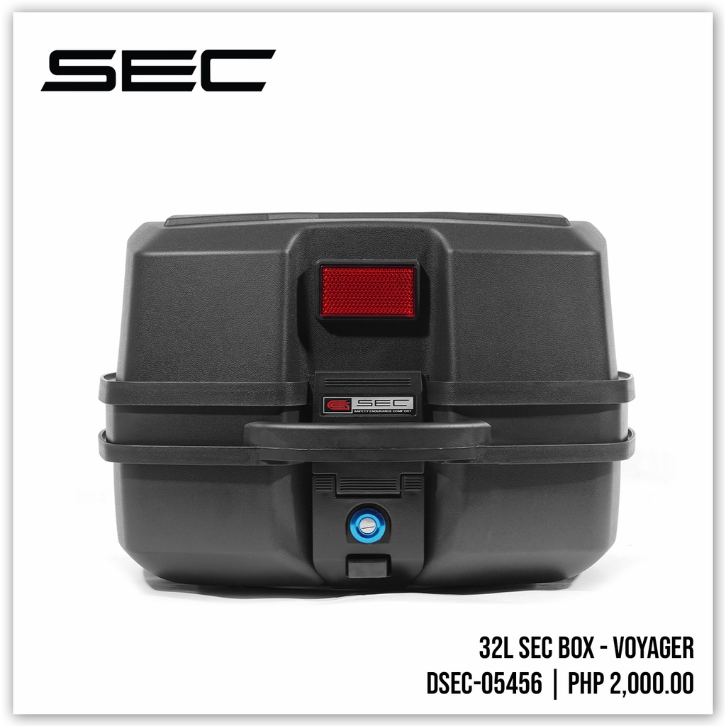 SEC Topbox 32 Liters Top Box for Motorcycle Box - Voyager (DSEC-05456 ...