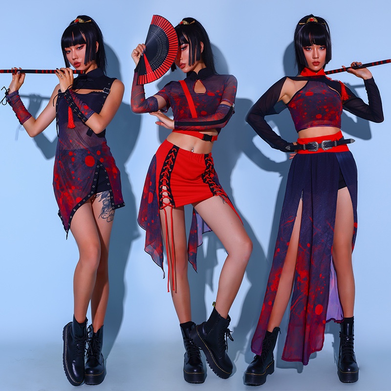 Night Club Wear Bar Ds Costume Business Performance Group Cheer Dance ...
