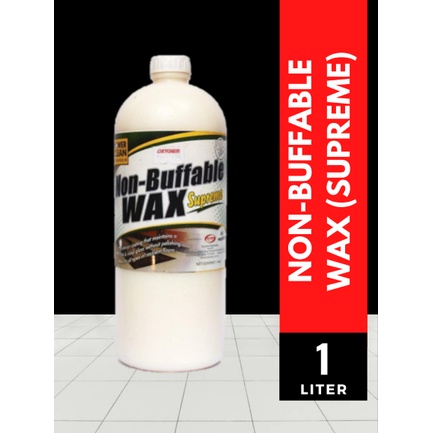Powerclean Non-buffable Floor Wax Polish Supreme 1 Liter (Vinyl Rubber ...
