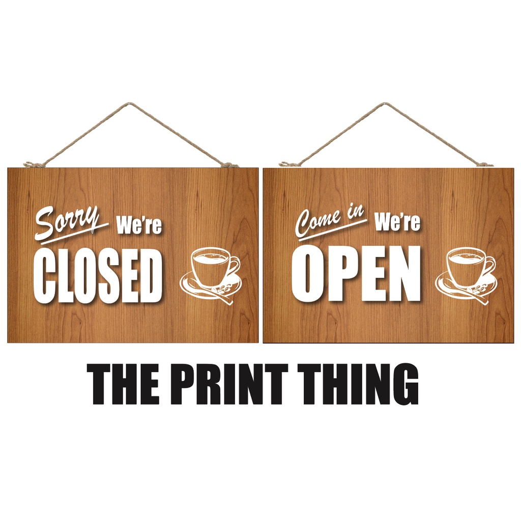 Open Close Signage / Come in we're open / signages | Shopee Philippines