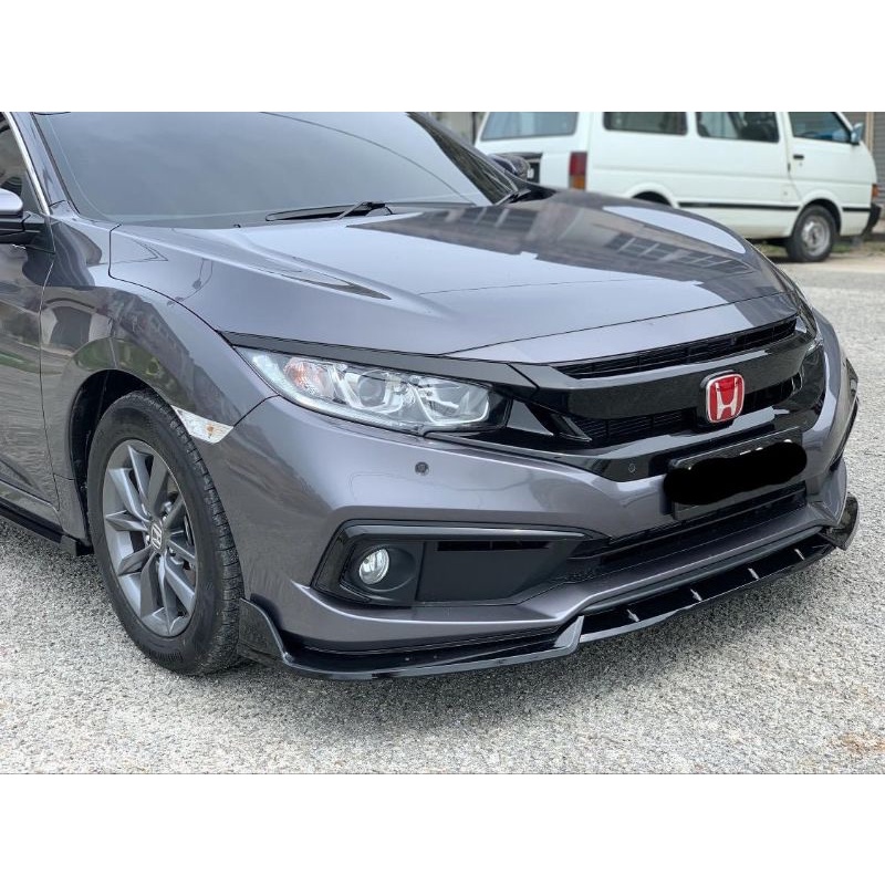 Honda Civic FC Front Lips Front Diffuser Civic FC Bodykit(glossy black ...