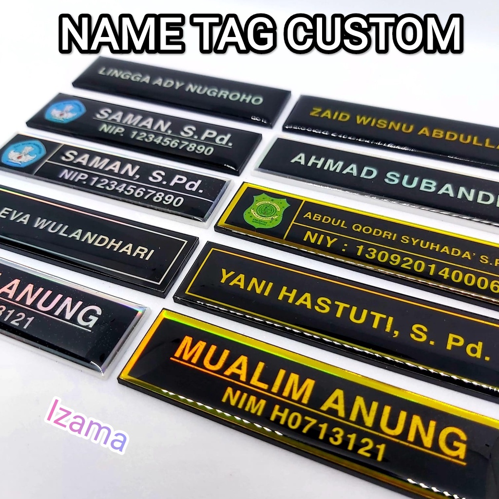 Custom Acrylic Chest Name Tag / Chest Name Plate | Shopee Philippines