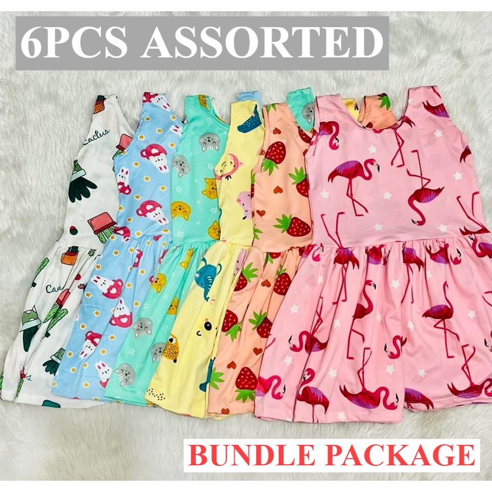 6PCS Dress for Kids Bundle Promo Clothes Negosyo Package GIFT Package ...