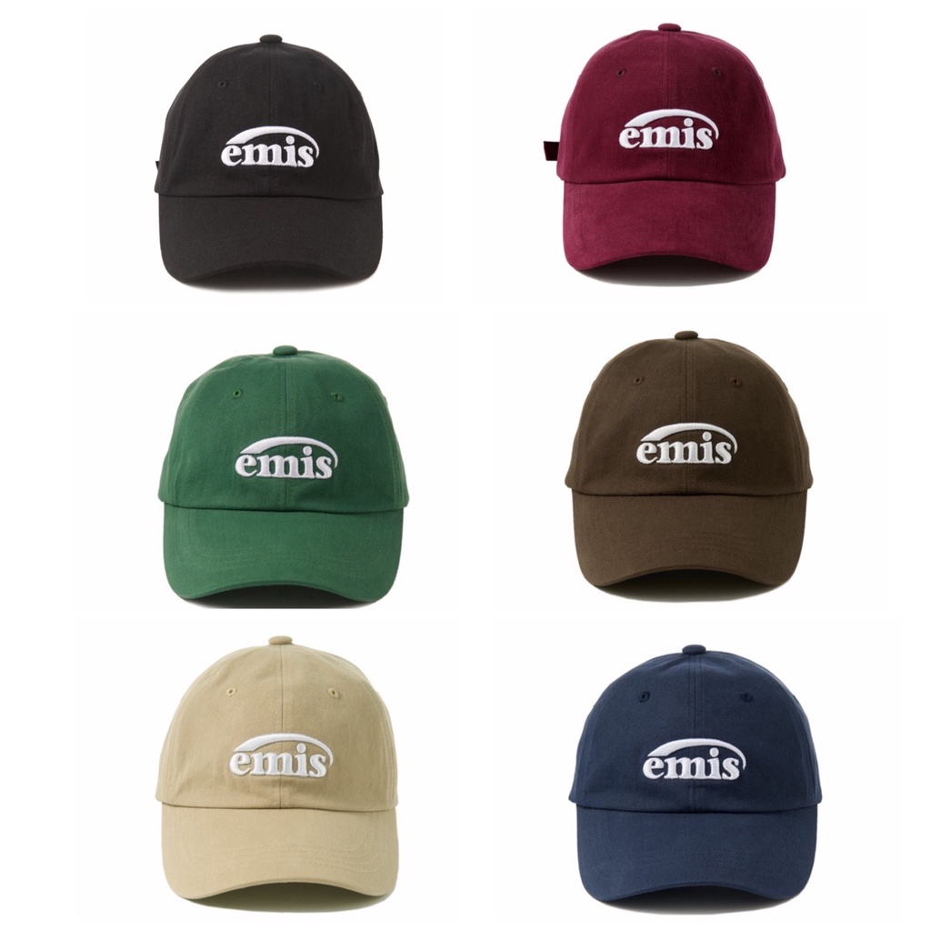 Korean Baseball Cap EMIS Embroidery Adjustable Cap Outdoor Sun Hat ...