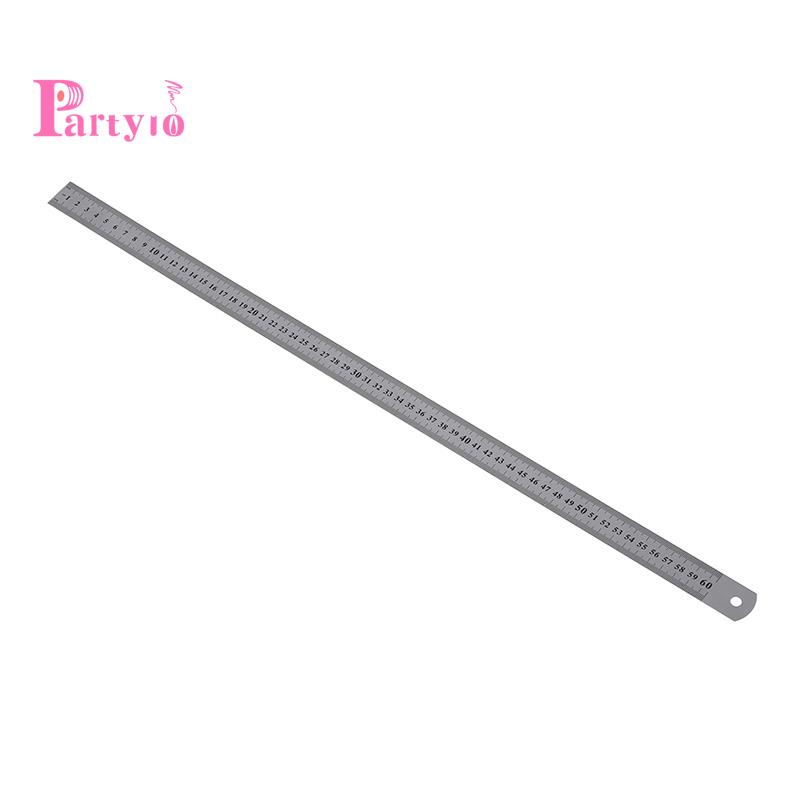 Stainless Steel 60cm 23.6 Inch Measuring Long Straight Ruler | Shopee ...