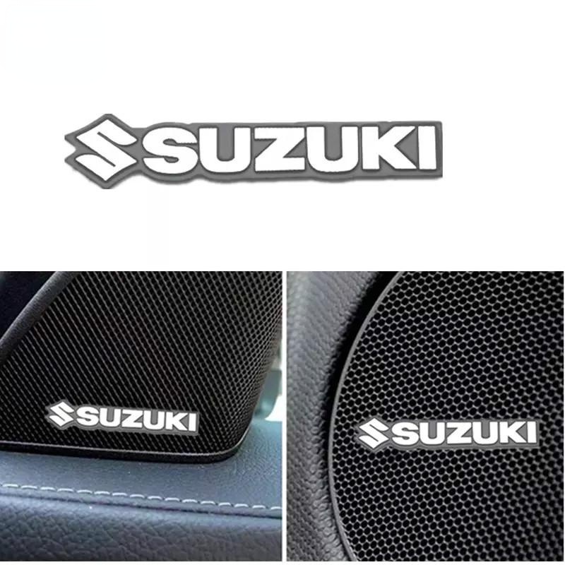 3D Aluminum Car Interior Speaker Badge Sticker Emblem For Suzuki Swift ...