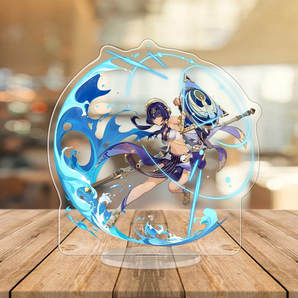 Arcrylic plastic standing standee model printed with Candace Genshin ...