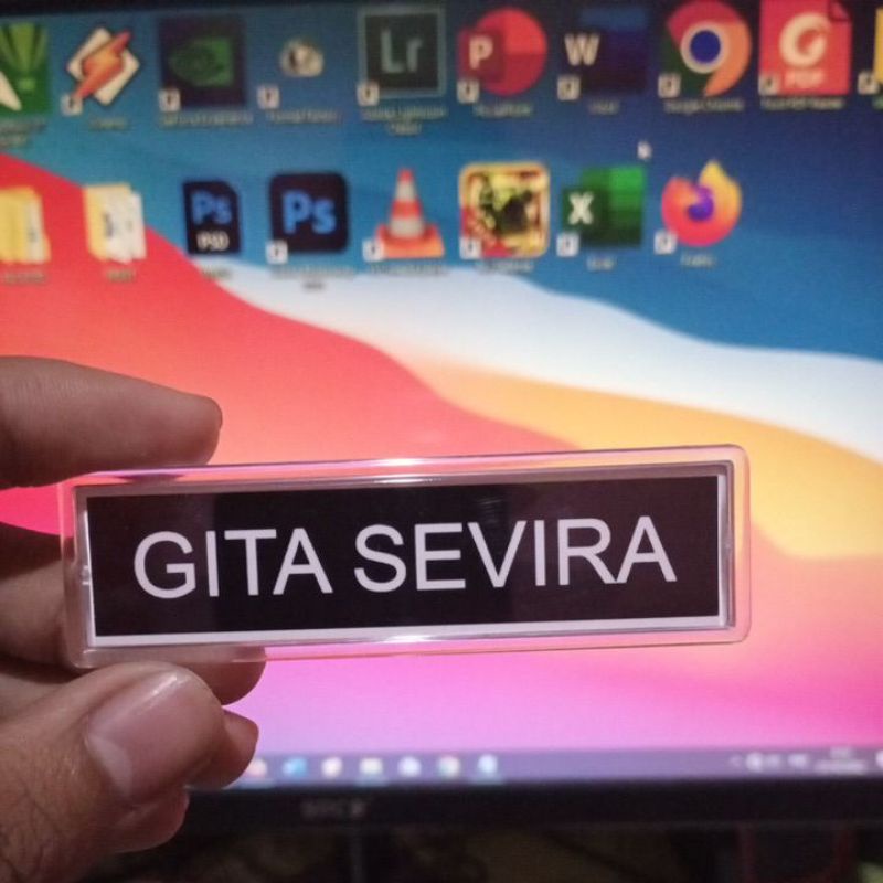 Acrylic Name tag, Pin Nameplate) | Shopee Philippines