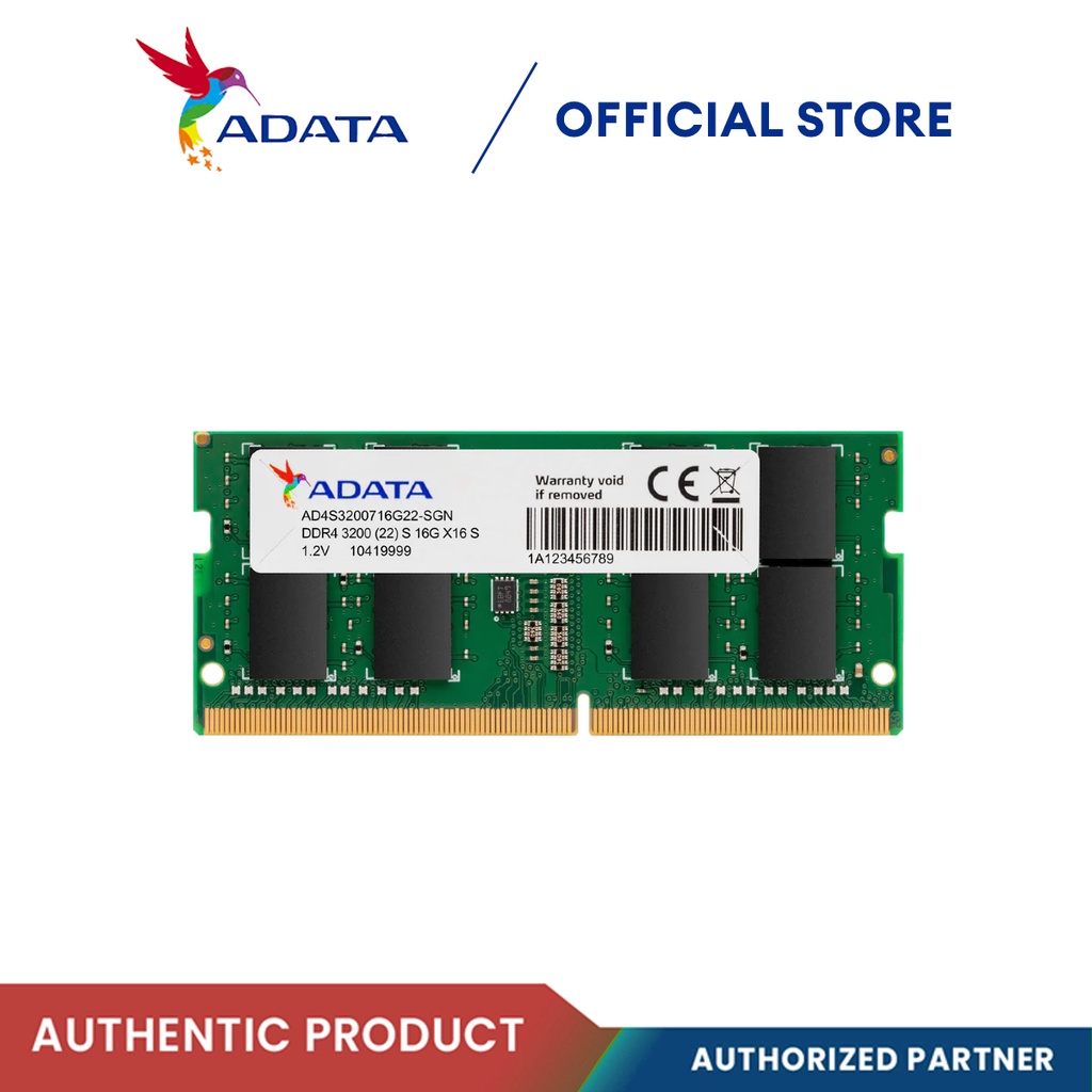 ADATA Premier AD-AD4S320016G22-SGN 16gb Ddr4 3200mhz Sodimm | RAM for ...