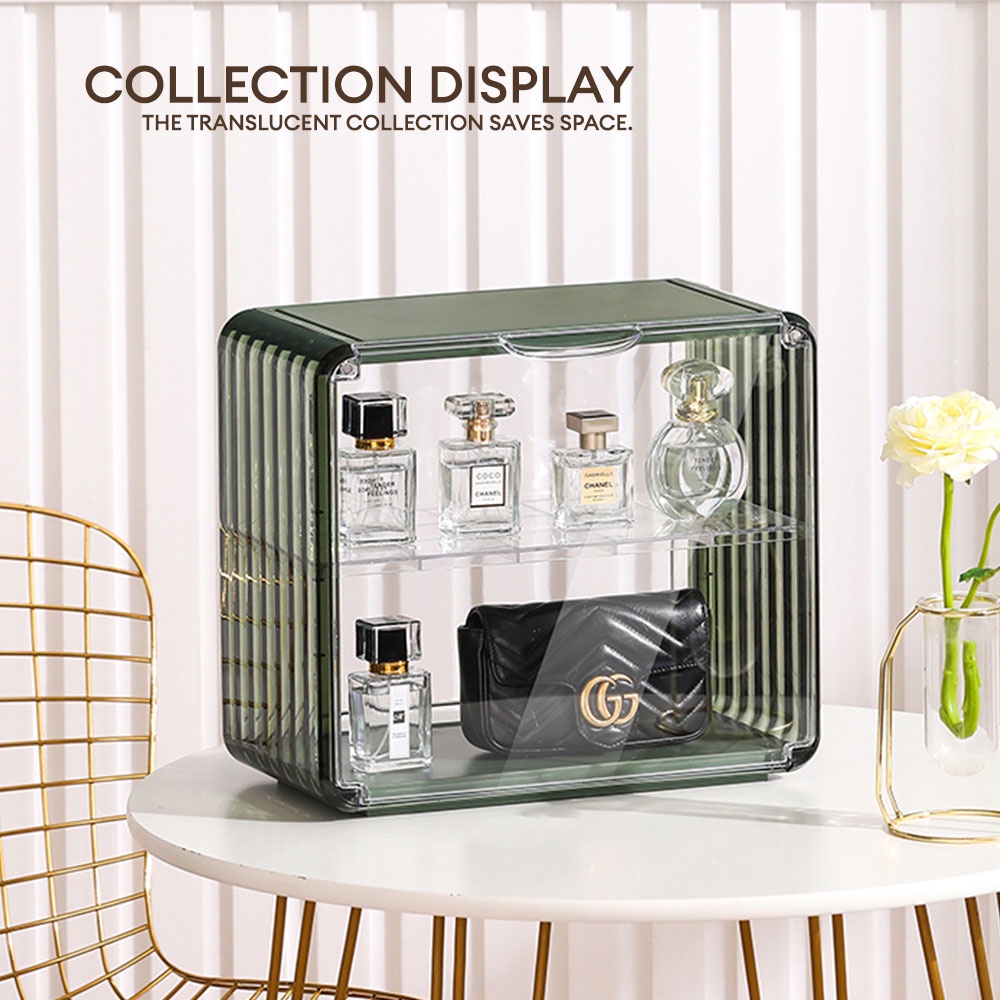 Dust Proof Clear Display Collection Case Figurine Organizer Stackable ...