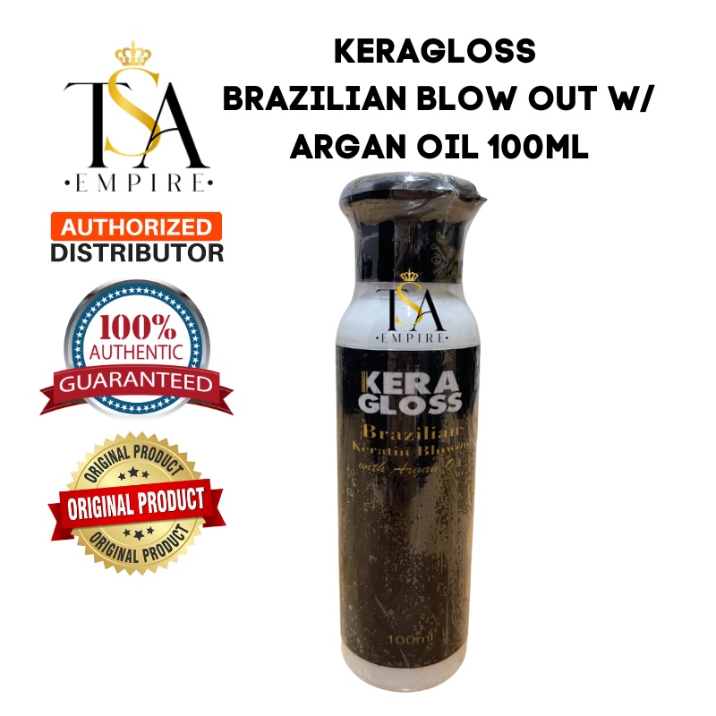 Keragloss Brazilian Keratin Blow out with Argan Oil 100ml | Shopee ...