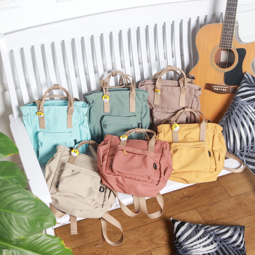 Himeku TIMY MINI Totepack 3 in 1 - Multifunctional Small Bag - Backpack ...