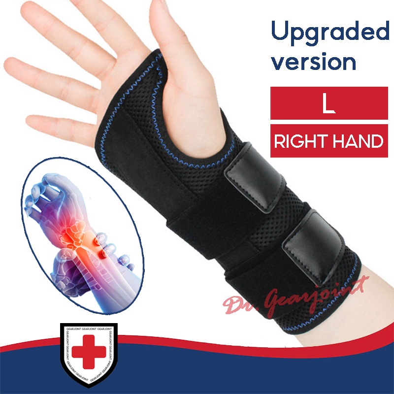 Wrist Brace with Splints for Hand Carpal Tunnel, Adjustable Day Night ...