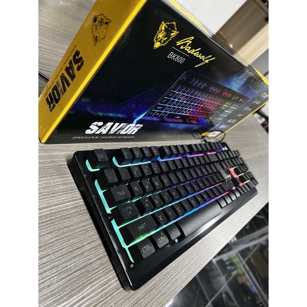 Badwolf Bk800 Savior Keyboard (Color: White/Pink) | Shopee Philippines