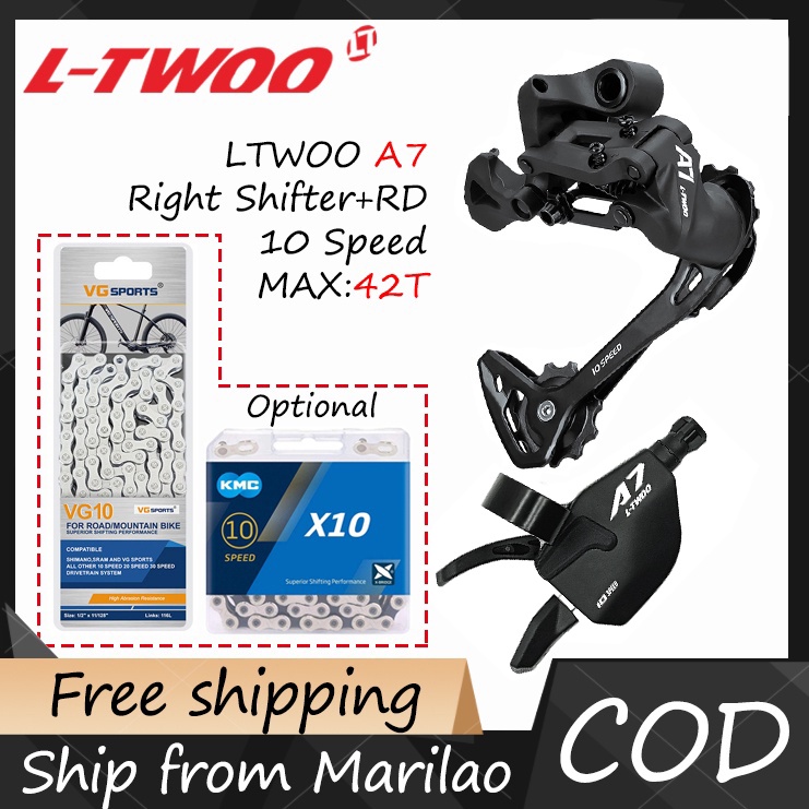 LTWOO A7 Elite Shifter+Rear Derailleur+VG 10 Speed Chain 116 Links ...