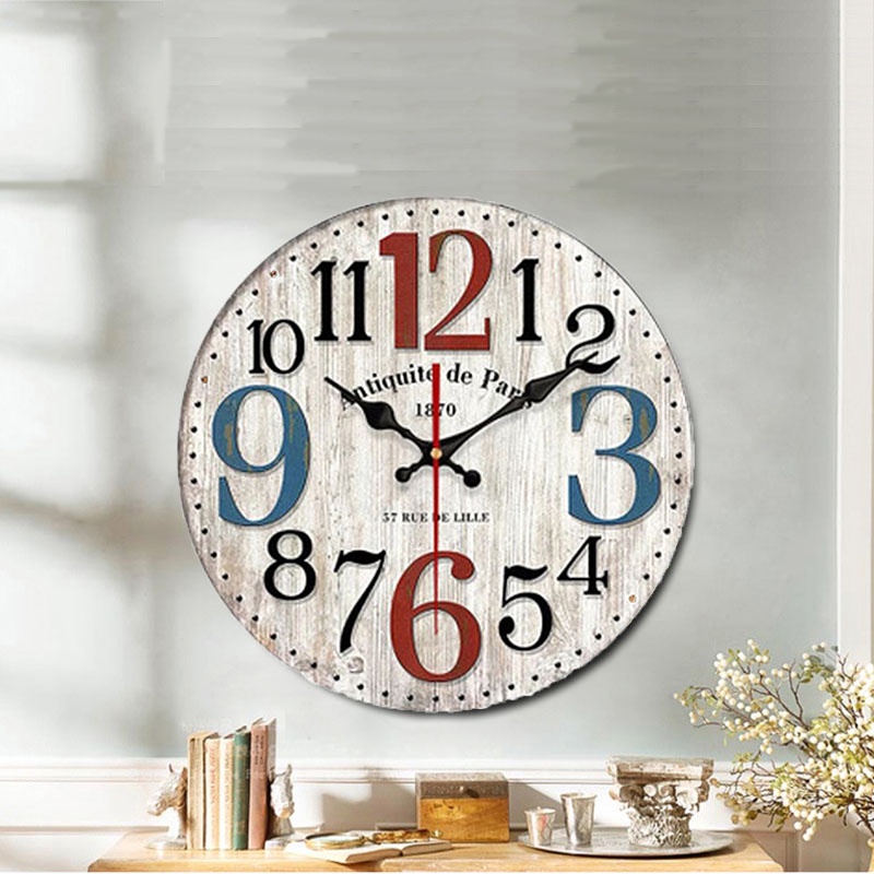SENSI PIC#European style creative wooden clock living room bedroom ...