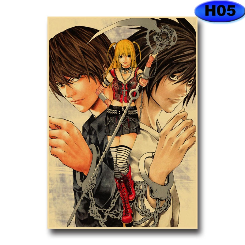 Japanese Anime Death Note Posters Retro Home Wall Decoration Items ...