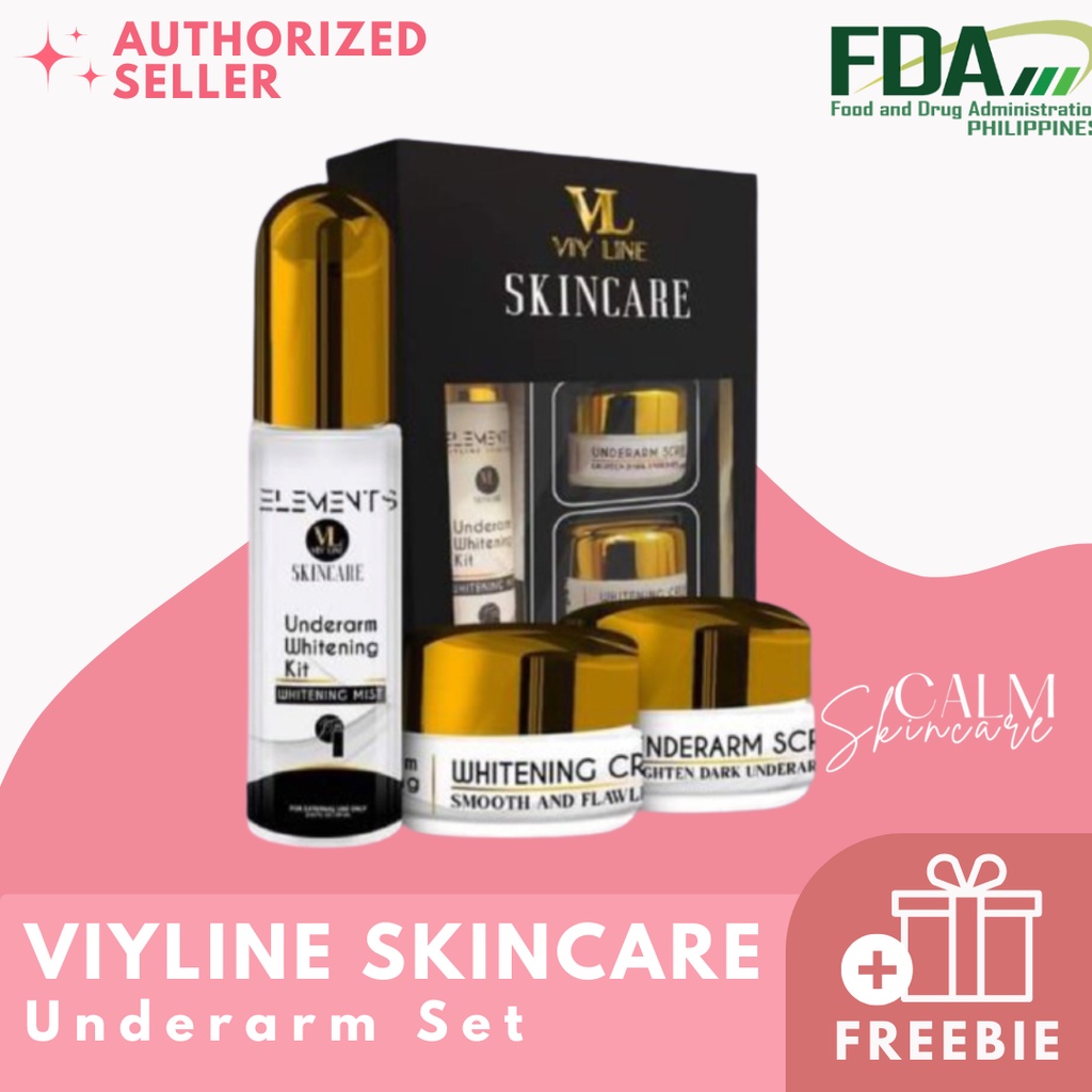 VIYLine Skincare Underarm Whitening Kit UA Cream Whitening Mist Scrub ...