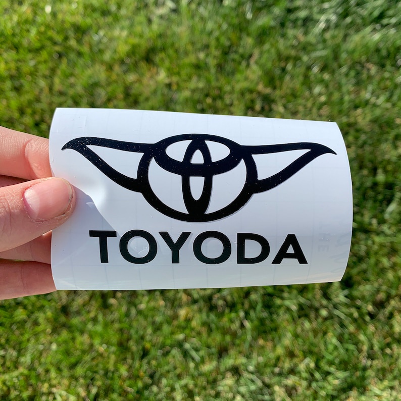 Toyoda Vinyl Decal Sticker, Funny Toyoda Star Wars Yoda Decal Sticker ...