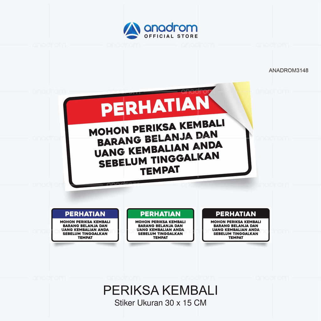 Print stickers to check your shopping goods | Check Back Sticker ...