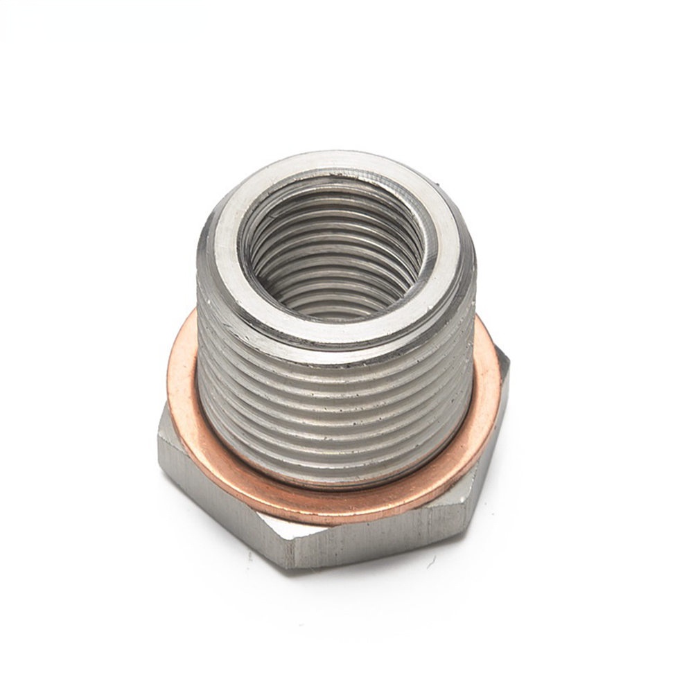 Exhaust O2 Oxygen Sensor Spacer Reducer Adapter M18 x 1.5mm to M12 x 1 ...