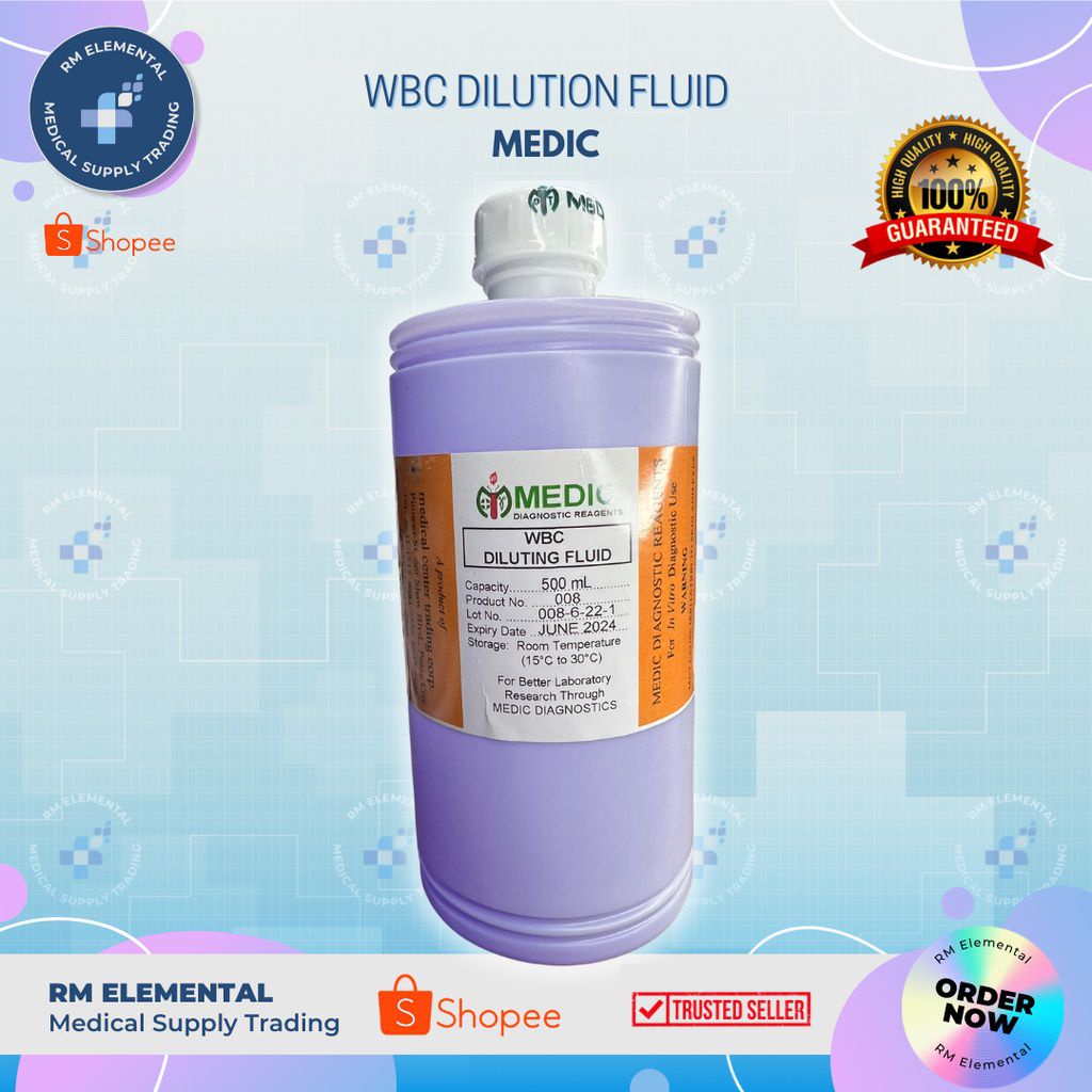 WBC Diluting Fluid 500ML MEDIC | Shopee Philippines