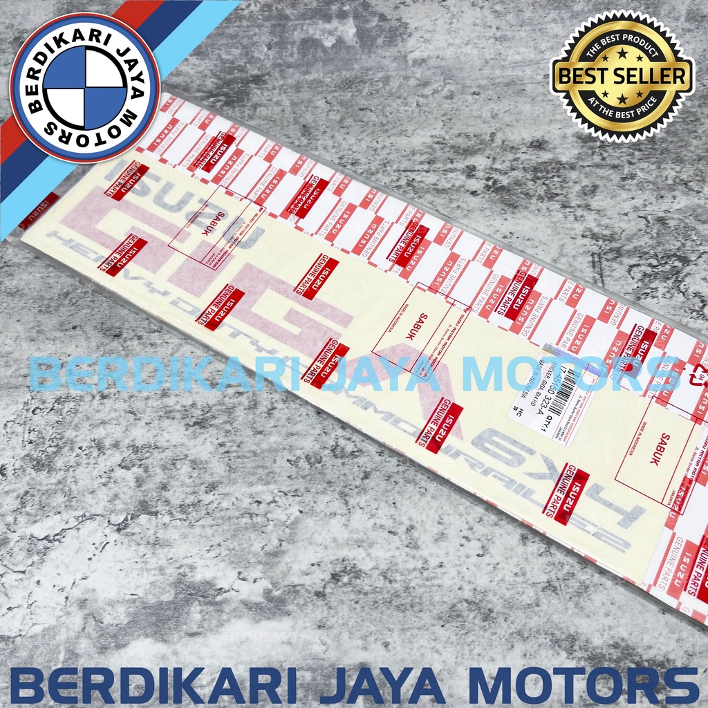 STICKER STICKER ISUZU GIGA FVZ 6X4 6 X 4 HEAVY DUTY COMMONRAIL DOOR ...