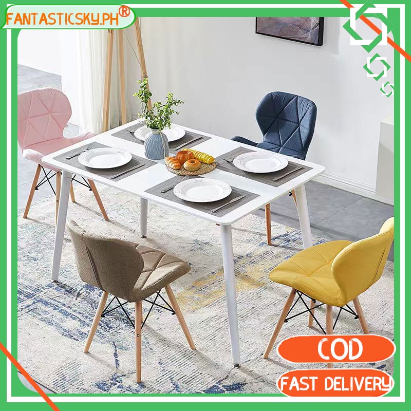 COD Nordic Chair Upuan Office chair with Plastic/Leather Dining Chair ...