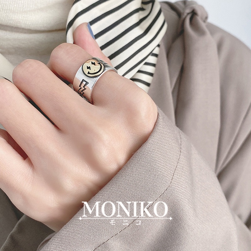 MONIKO Original Design 18k Gold Plated Smile Ring Impact Inspired ...