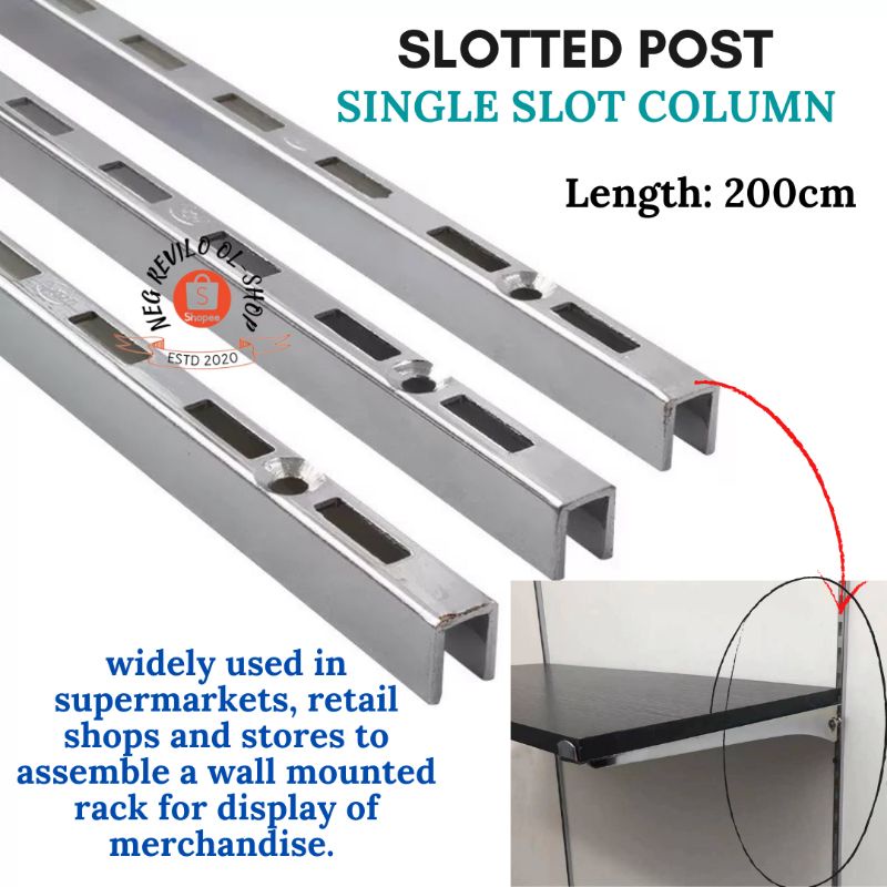 Slotted Post Single Slot Column 200cm | Shopee Philippines