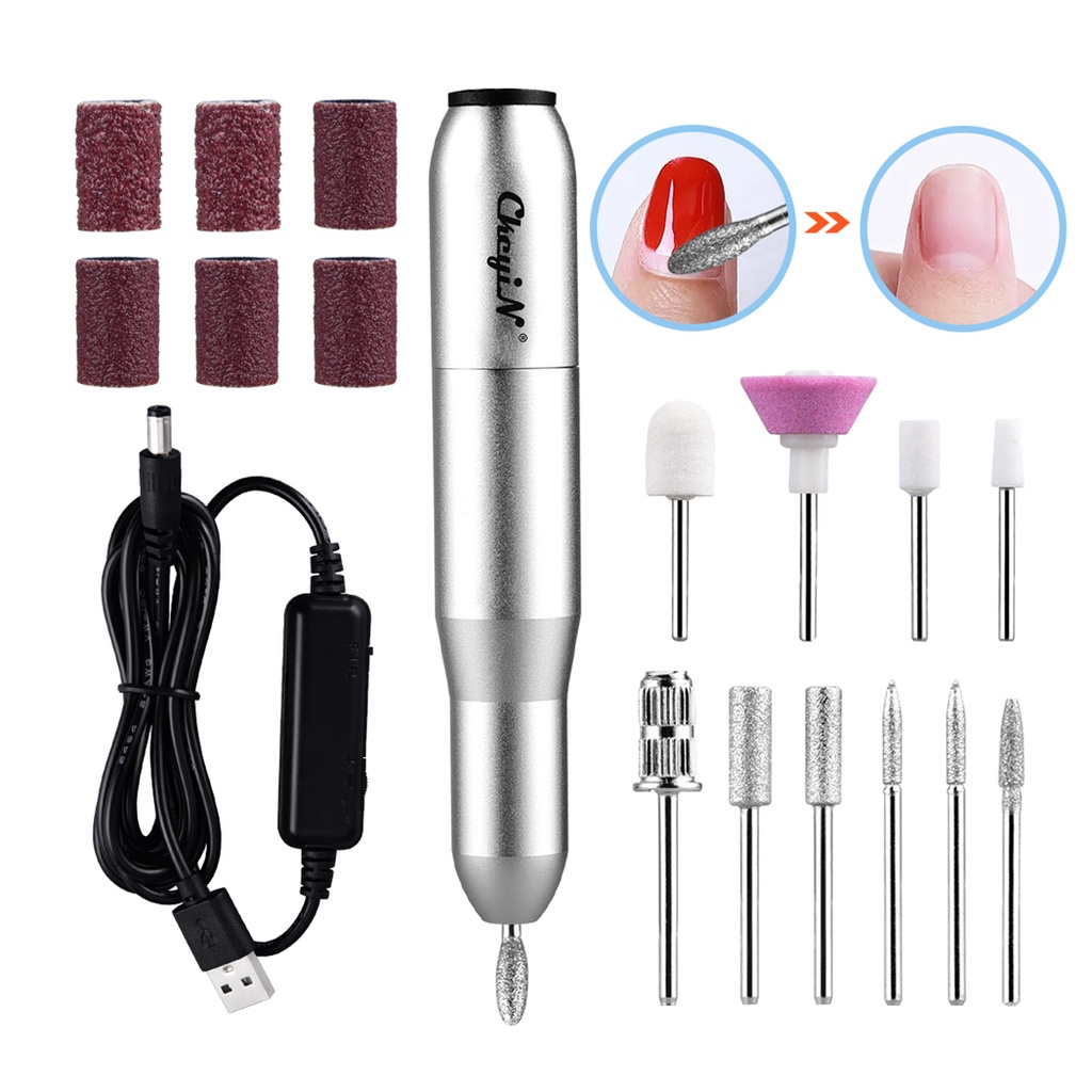 CkeyiN Portable Electric Nail Drill Professional Nail File Kit for ...