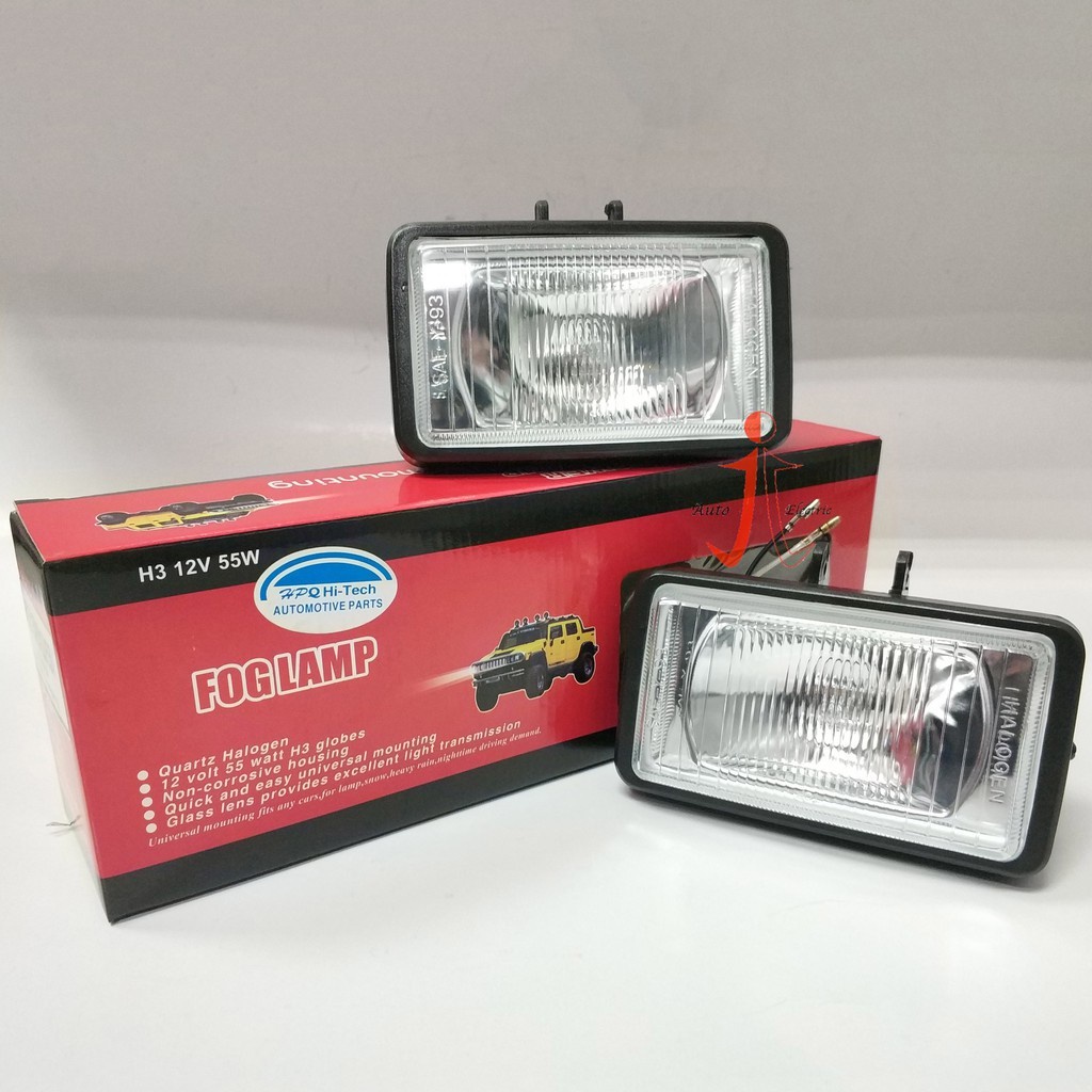 Easy Mounting Rectangular Halogen Fog Lamps 12V 55W for Off-Road ...
