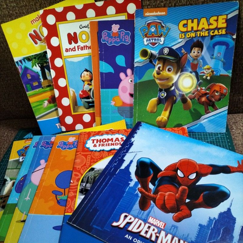 Kids (Peppa pig, paw patrol,noddy, thomas, spiderman) paperback story ...