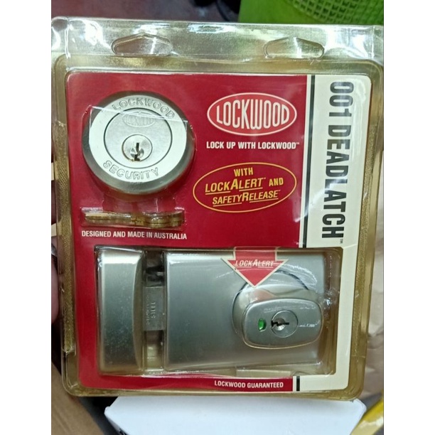 Lockwood 001 Double Cylinder Deadlatch 001 Satin Chrome , Bright Chrome ...