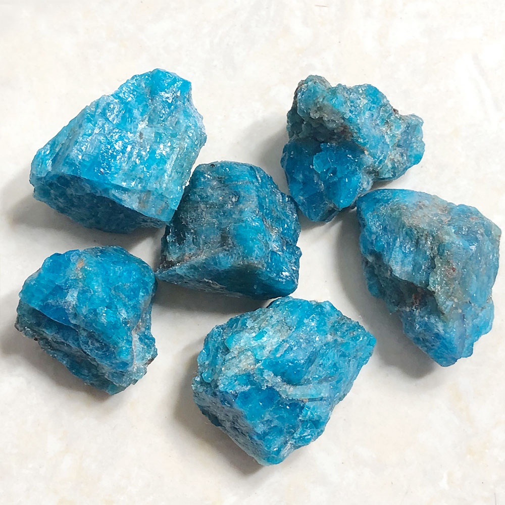 100g Bulk Rough Natural Blue Apatite Raw Stones Crystal Healing ...