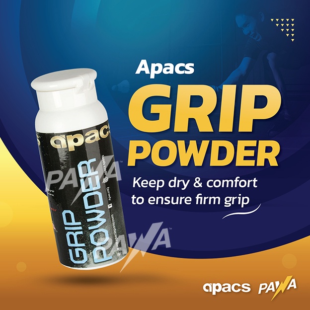 Apacs Badminton Tennis Squash Sports Grip Powder (Keep Dry and Ensure ...
