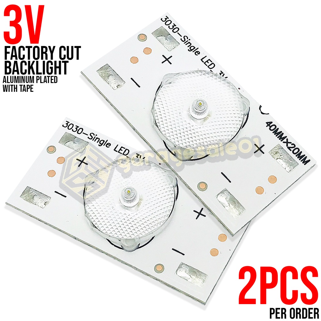 2PCS Backlight Single Bead led Tv Backlight 3V Round Factory Cut With ...
